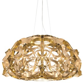 Slamp Quantica 120, designové svítidlo s červeným kabelem, 8x12W E27, prům. 120cm