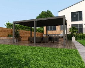 Outdoor Creations Hliníková pergola s lamelami HORIZON PRIME 400x600cm 6 stojek Barva: Bílá RAL 9016