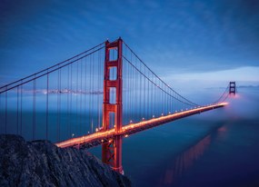 Malvis ® Tapeta Golden Gate Bridge Vel. (šířka x výška): 216 x 140 cm