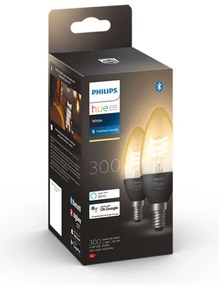 SADA 2x LED Stmívatelná žárovka Philips Hue WHITE FILAMENT E14/4,5W/230V 2100K