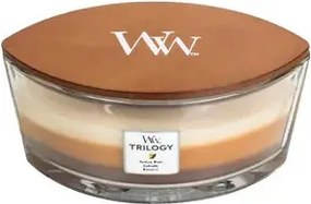 WoodWick Trilogy Cafe Sweets Elipsa 453.6g - svíčka loď / doba hoření: