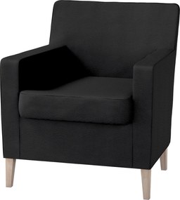 Potah na křeslo IKEA Karlstad barva černá látka pletený vzor