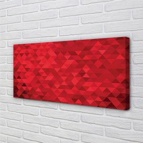 Obrazy na plátně Červené vzor trojúhelníky 120x60 cm