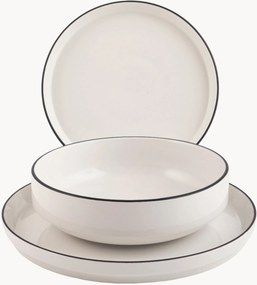 Sada porcelánového nádobí Essence, pro 4 osoby, 12 dílů