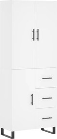 Skříň highboard bílá 69,5 x 34 x 180 cm kompozitní dřevo 3195923