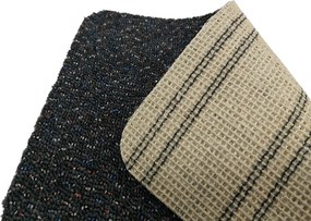 Timzo, Metrážový koberec New Techno 3528 antracit, zátěžový, na míru, šíře 4m,5m, černá, ab (mřížka), chodba / předsíň