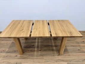 Massivo.cz Jídelní stůl Lanciano 140x90 cm, rozkládací, dub, masiv