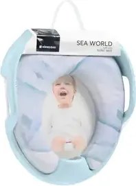 KikkaBoo Dětské WC sedátko Sea World Seashell Blue / od 4 let