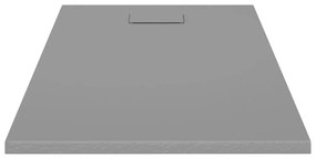 vidaXL Sprchová vanička SMC šedá 120 x 70 cm