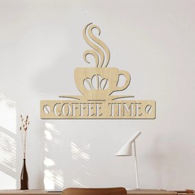 dřevo života Dřevěná dekorace COFFEE Zvolte rozměr (cm): 80x68, Zvolte barvu dekoru: Javor
