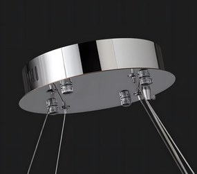 Toolight Toolight, LED křišťálové závěsné svítidlo APP1556-CP, chromová, OSW-05178