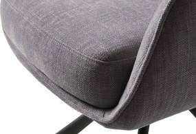 Designová otočná židle Ralayna grafitová