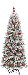Umělý vánoční stromeček Bílá 120 cm PVC, plast, ocel a PE 3396021