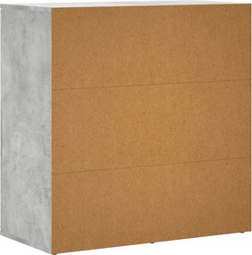 Příborníky 2 ks betonově šedé 79 x 38 x 80 cm kompozitní dřevo 3276605