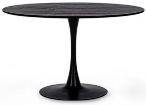 BIZZOTTO Kulatý jídelní stůl BLOOM černý 120cm 0732979
