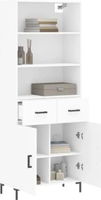 Skříň highboard bílá 69,5 x 34 x 180 cm kompozitní dřevo 3200513
