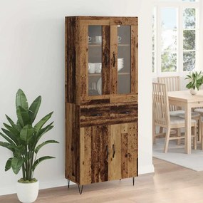 Vysoký bufet Staré dřevo 69,5 x 34 x 90 cm Kompozitní dřevo 3402693