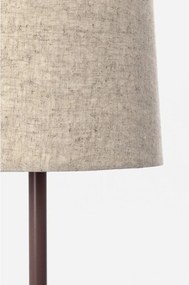 Béžová stojací lampa s textilním stínidlem (výška 166 cm) Assam – Bizzotto