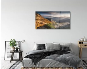 akrylový obraz Mountain Sunrise 125x50 cm