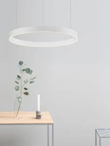 LED lustr Motif 60 bílé CCT s dálkovým ovládáním