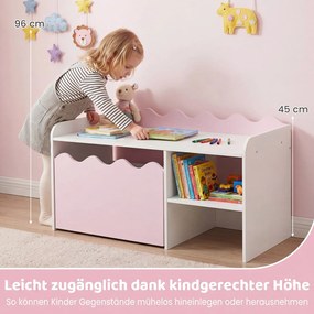 Costway Dětský stůl ze dřeva, na aktivity se širokou deskou