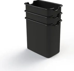 Doloni Úložný box 9 l černý / Úložný box / plast / 29 x 28 x 18 cm