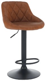 Barová židle Teken (koňaková + černá). 1015662