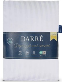 Damaškové saténové povlečení Pruh 10 mm - White Velikost: 140 x 200 + 70 x 90