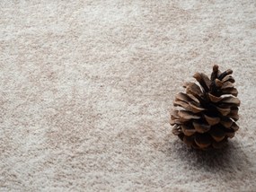 Metrážny koberec Serena 6622, na mieru, šíře 4m,5m, béžová, filc, detská izba, Condor Carpets