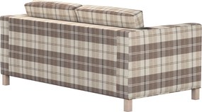 Potah na pohovku IKEA  Karlanda rozkládací, krátký barva béžová látka pletený vzor, vzorované