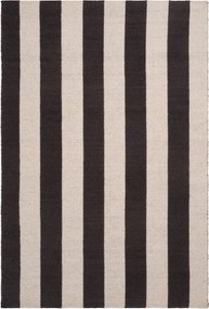 Černobílý ručně tkaný běhoun s příměsí vlny 80x200 cm Sissel – Jotex