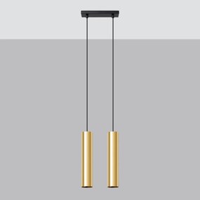 Sollux Lighting Závěsná lampa LAGOS 2 leštěné zlato