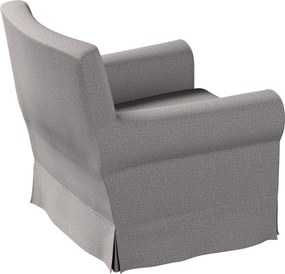 Potah na křeslo IKEA Ektorp Jennylund barva šedá látka pletený vzor