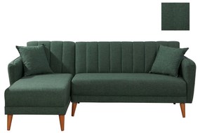 Atelier del sofa Rozkládací rohová pohovka AQUA tmavě zelená levý roh 867UNQ1405