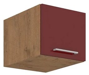 Uzavřená horní kuchyňská skříňka Woodline 40 NAGU-36 1F, Barva: dąb lancelot / dark wood