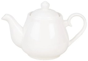 Bílá porcelánová konvice na čaj Albart – 800 ml