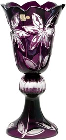 Váza Linda, barva fialová, výška 355 mm