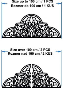 Dřevěný obraz na zeď poloviční mandala I SENTOP PR0370