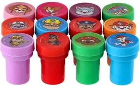Razítka Tlapková Patrola kulatá samonamáčecí / 12 ks / Plast / 3+