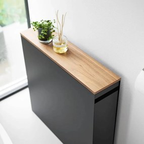 Černý kovový koupelnový regál 14x55 cm Tower – YAMAZAKI