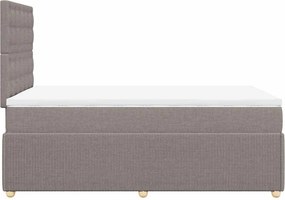 Box spring postel s matrací taupe 120x190 cm textil 3294313