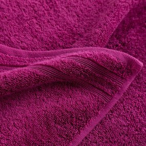 Sada froté ručníků a osušek MELISA smetanová + fuchsiová 4 ks