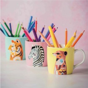 Modrý porcelánový hrnek Maxwell &amp; Williams Pete Cromer Tiger, 375 ml