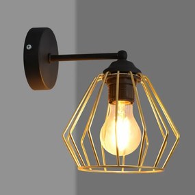 Nástěnná lampa AGAT 1xE27/15W/230V zlatá/černá