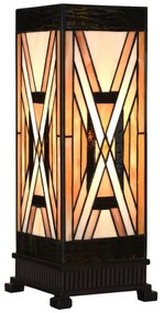 Stolní lampa Tiffany v art deco stylu Russian – 17x17x44 cm