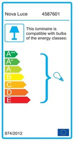 Nova Luce Závěsné svítidlo PRESSIONE opálové sklo, E27 4x12W