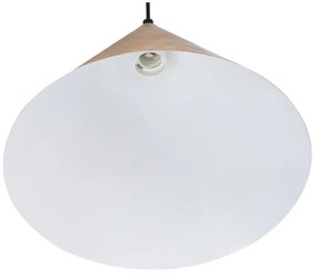 Hnědé závěsné svítidlo s kovovým stínidlem ø 32 cm Dunca – Candellux Lighting