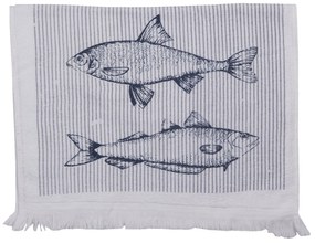 Kuchyňský froté ručník s rybou - 40*66 cm