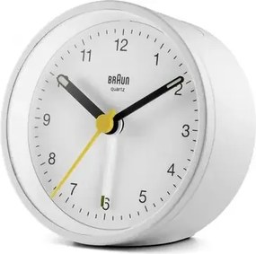 Braun BC12 bílá / Klasický budík / 1x AAA baterie