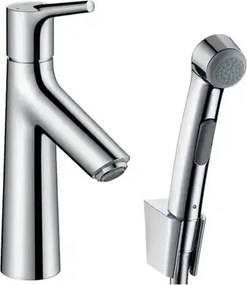 Hansgrohe - Umyvadlová baterie s výpustí Push-Open a ruční sprchou Bid